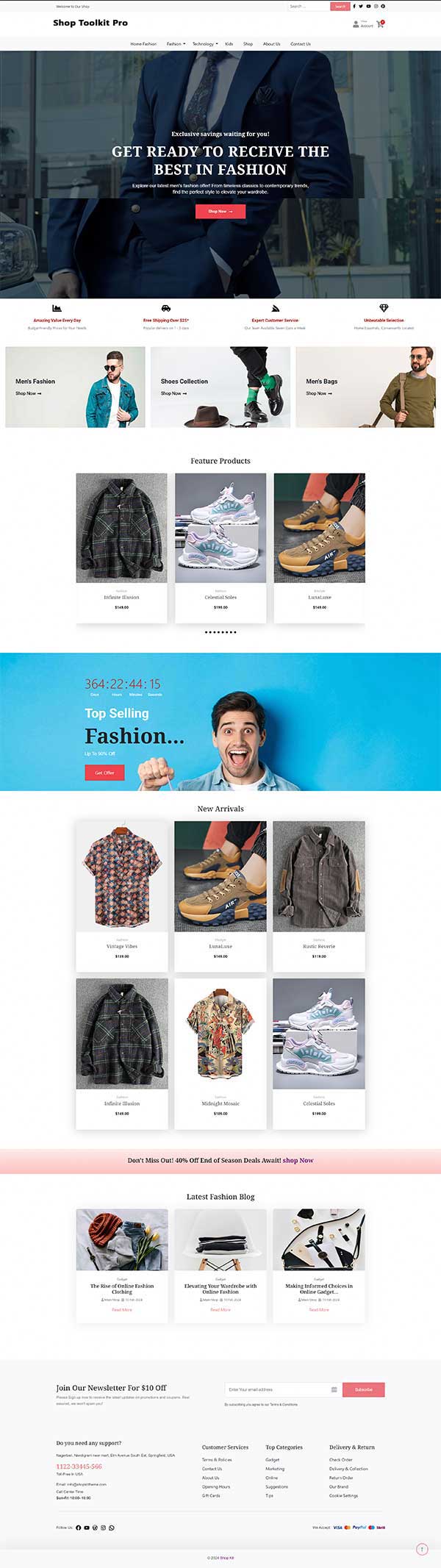 Shop ToolKit Pro - Wp Theme Space