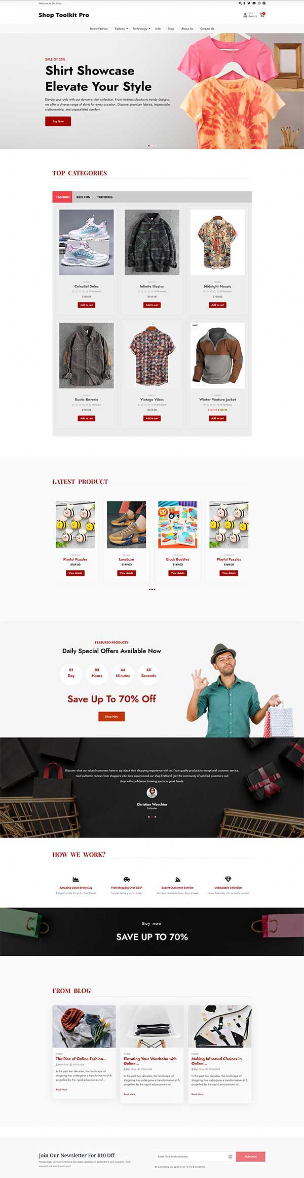 Shop ToolKit Pro - Wp Theme Space