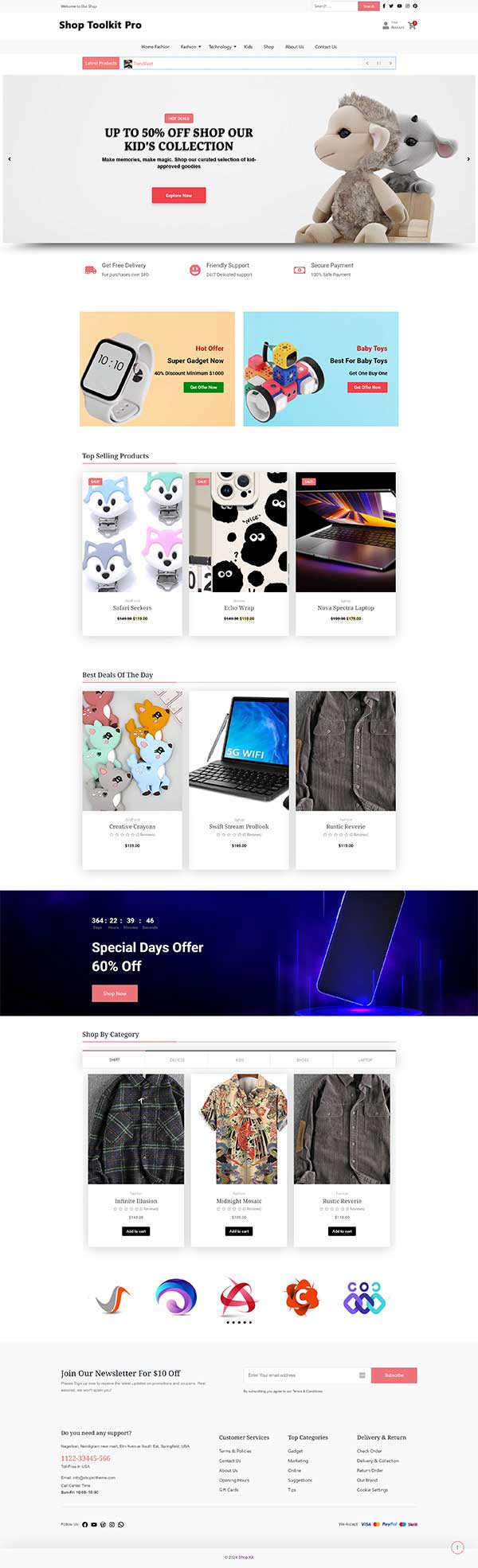 Shop ToolKit Pro - Wp Theme Space